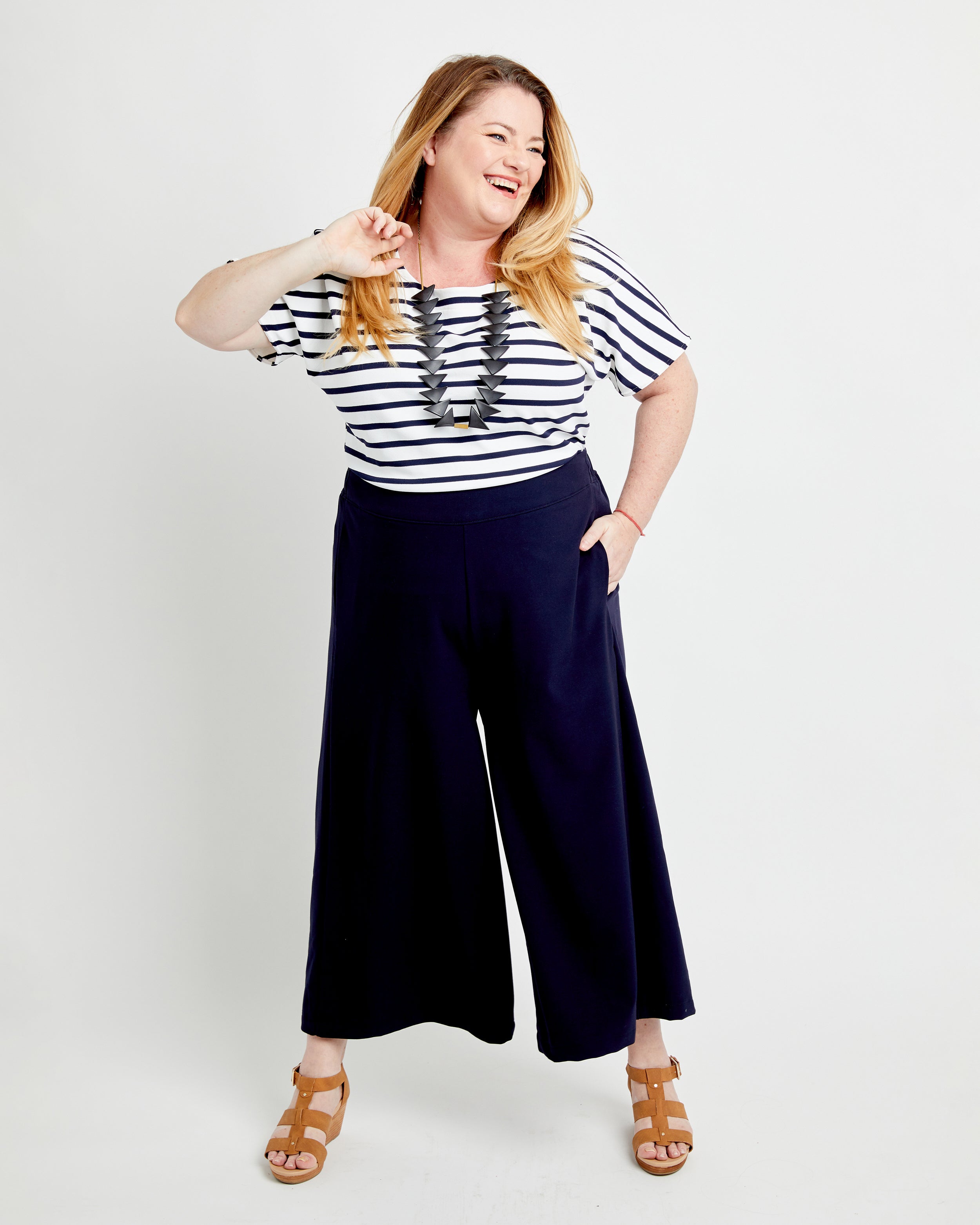 Wide Leg Pants Sewing Patterns | Curvy & Plus-Size | Sizes 0-32 ...
