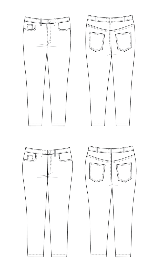 Ames Jeans 12-32 pattern – Cashmerette Patterns